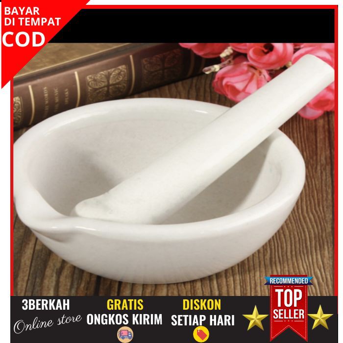 Jual ALAT PENUMBUK OBAT / MORTAR / MORTIR 13 CM TUMBUK OBAT ULEKAN ...