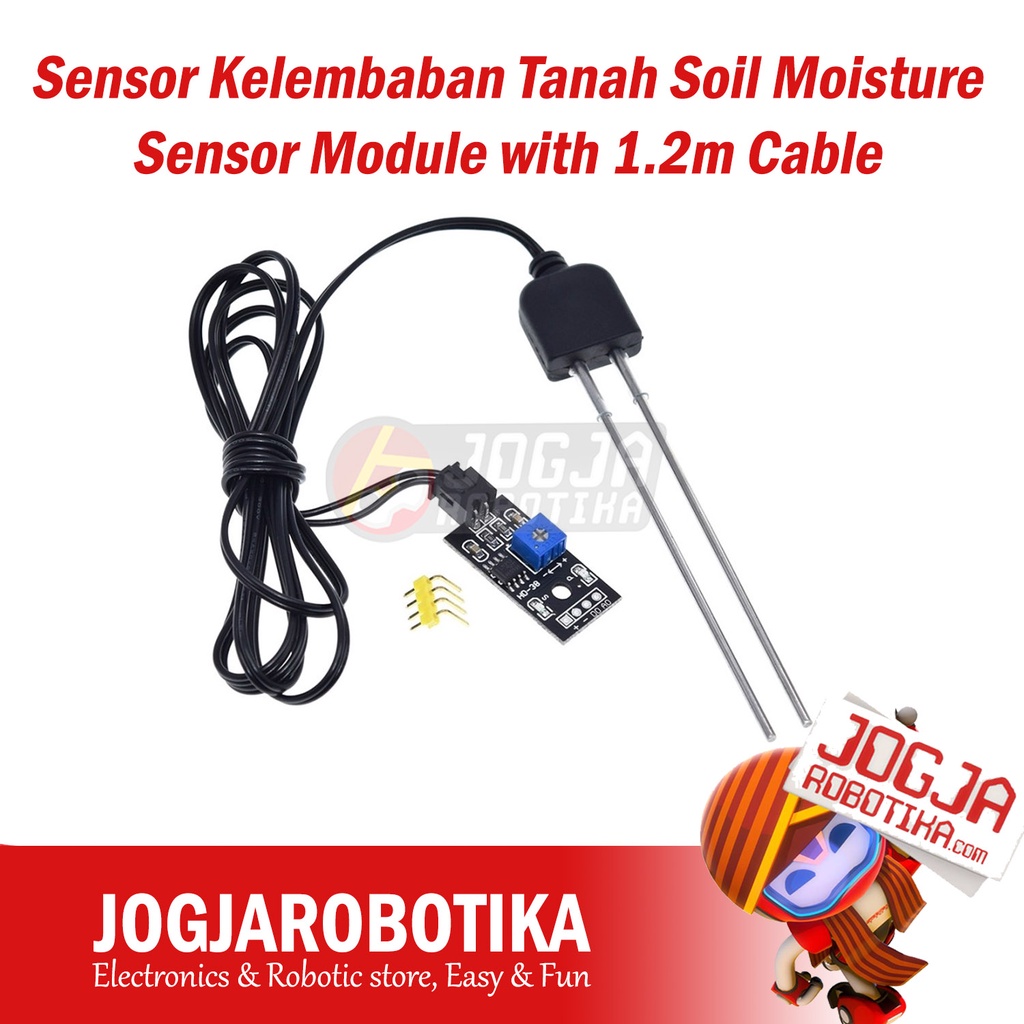Jual Soil Moisture Sensor Module with 1.2m Cable Sensor Kelembaban ...