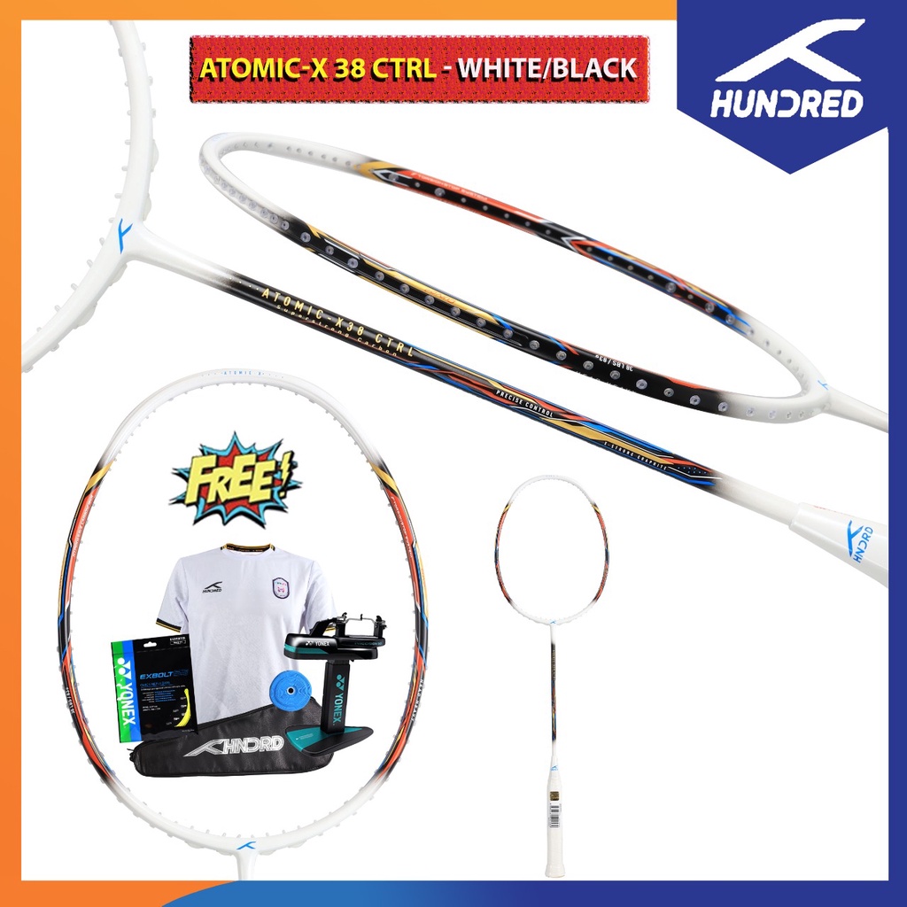 Jual HUNDRED RAKET ATOMIC-X 38 CONTROL RAKET BADMINTON ORIGINAL ...