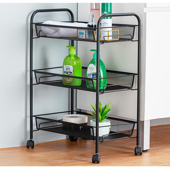 Jual Trl - Troli Dorong 3 Tingkat Rak Lantai Roda Dapur Ruang Tamu ...