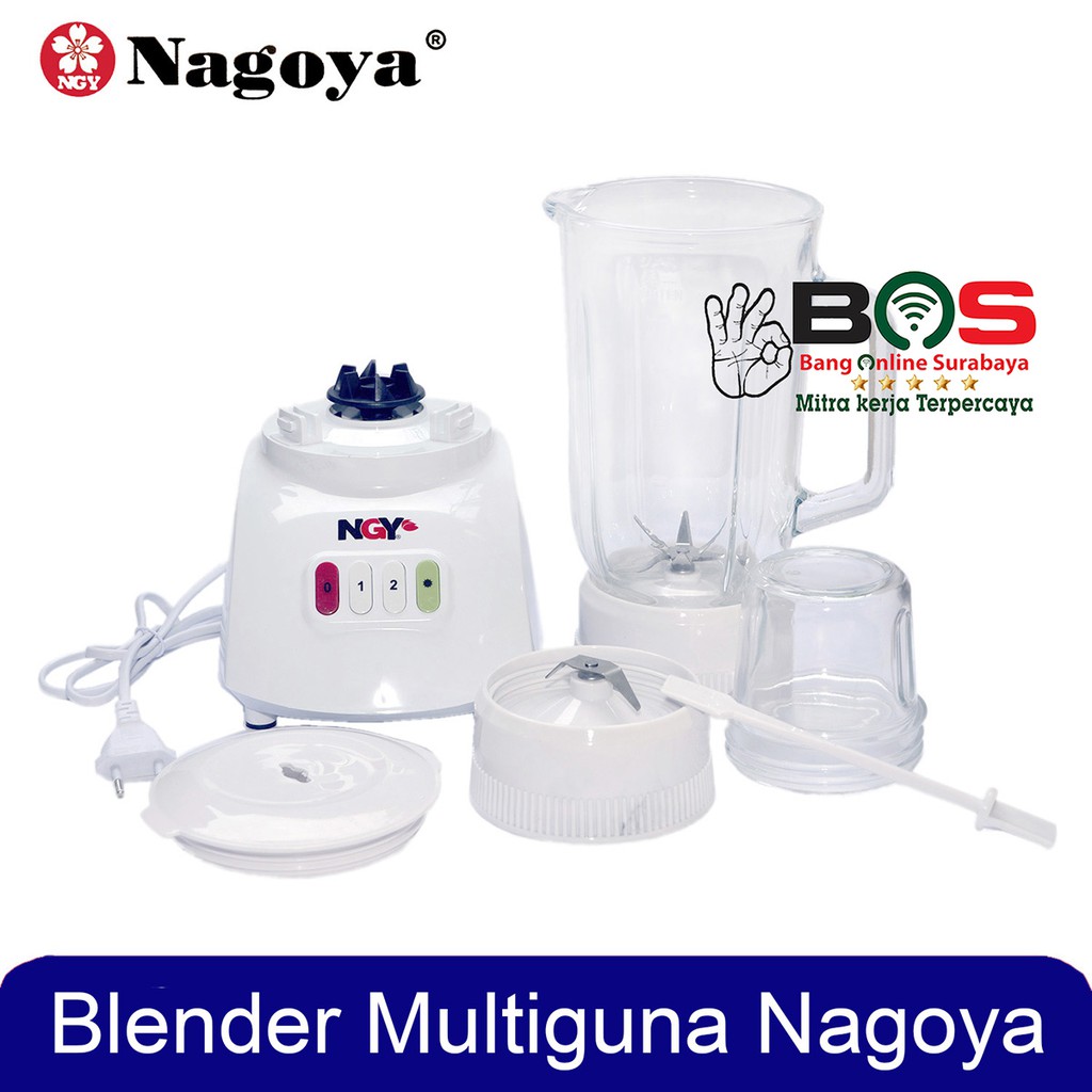 Jual Blender Kaca 1.2 L Nagoya T12GN6 Blender dengan 6 pisau Blender 2 in 1 | Shopee Indonesia
