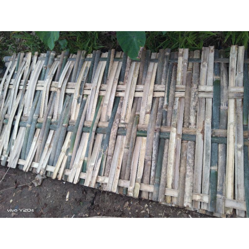 Jual Gedek Bambu back stop panahan | Shopee Indonesia