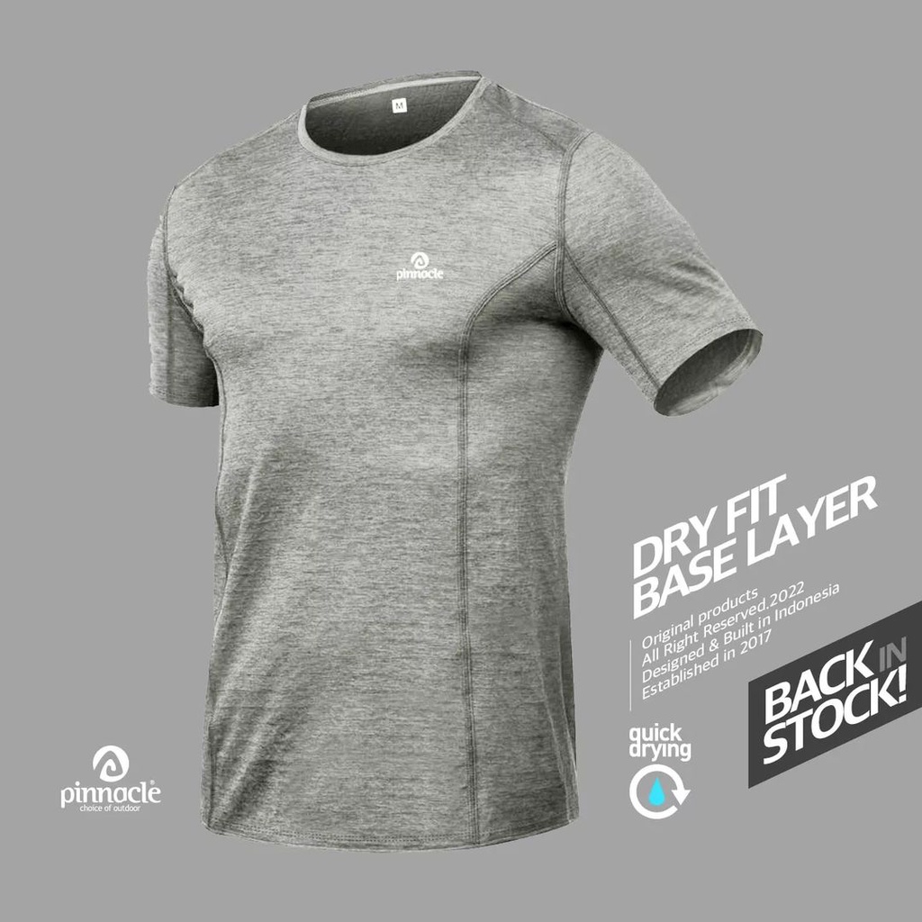 Jual Pinnacle Dry Fit Base Layer Smoke Grey | Shopee Indonesia