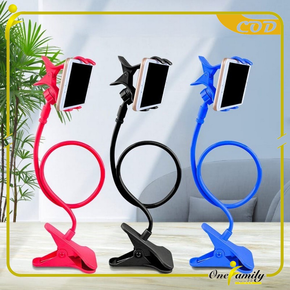 Jual ONE-C372 Lazypod Hp Holder Plastik Penyangga Hp / Lazypod Jepit 2 ...