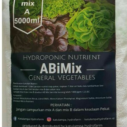 Jual PUPUK AB-MIX PEKATAN NUTRISI HIDROPHONIK SAYURAN DAUN | Shopee ...