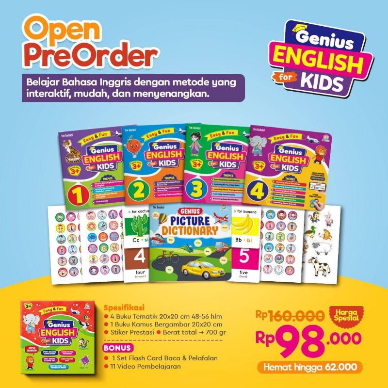 Jual Genius English for Kids Ziyad | Shopee Indonesia