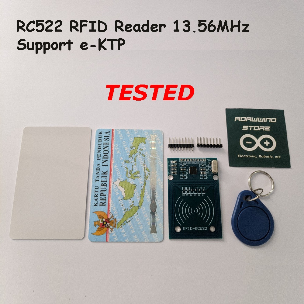 Jual RC522 RFID Reader Support E-KTP EKTP KTP Modul RC-522 Module 13 ...