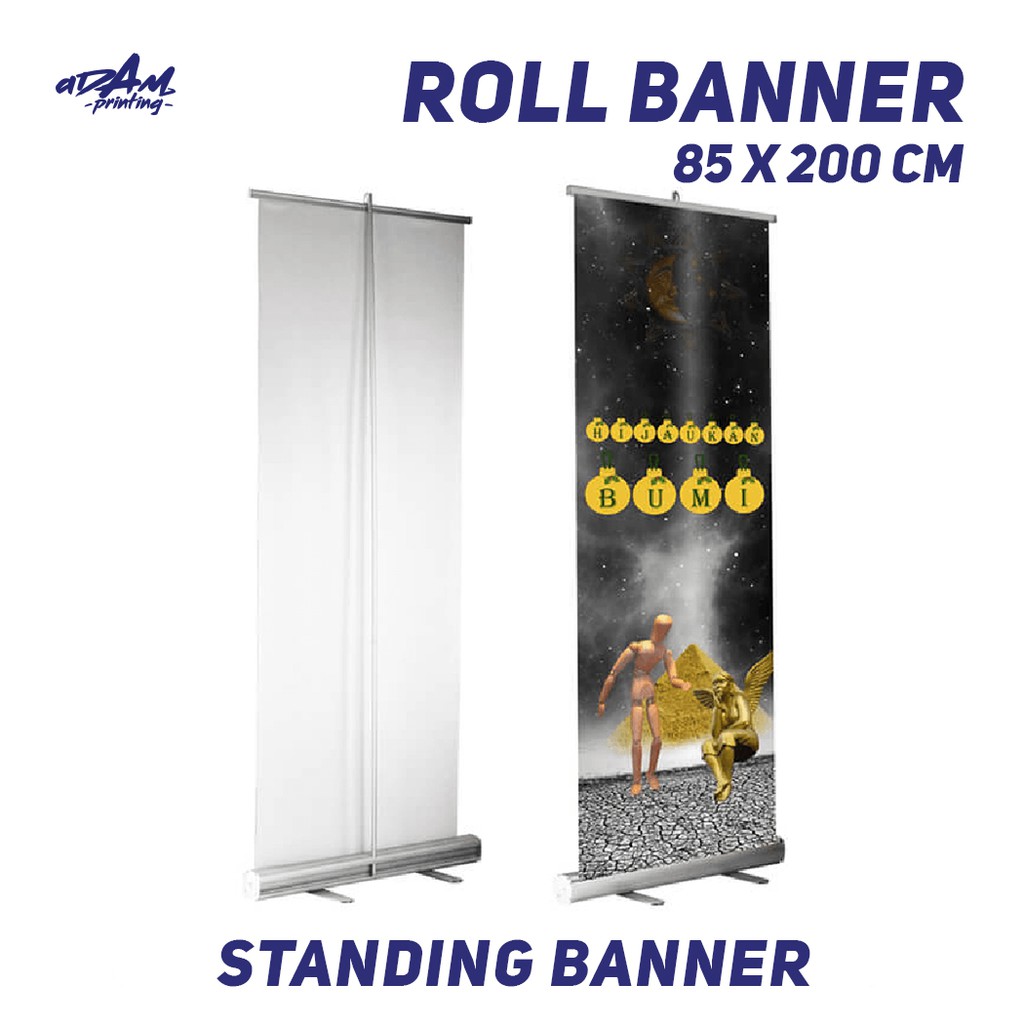 Jual ROLL UP BANNER / STANDING BANNER - 85 x 200 CM | Shopee Indonesia