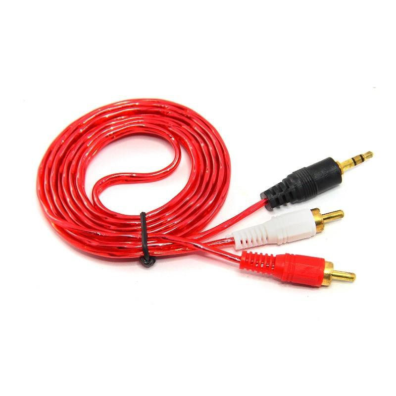 Jual KABEL RCA / KABEL AUDIO 1-2 1.5M COLOUR KABEL AUX WARNA | Shopee ...