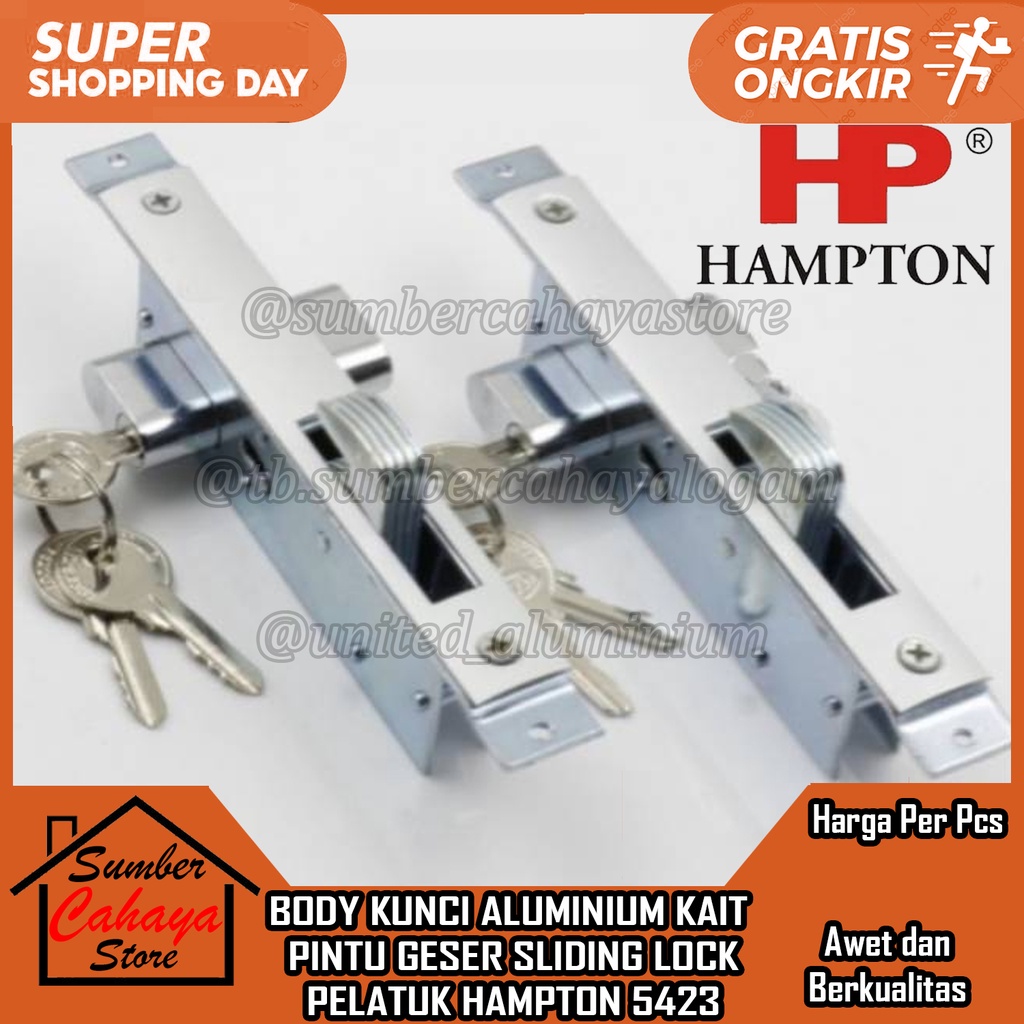 Jual Hampton Hp Kc 5423 Satu Set Lengkap Kunci Sliding Selinding Kait ...