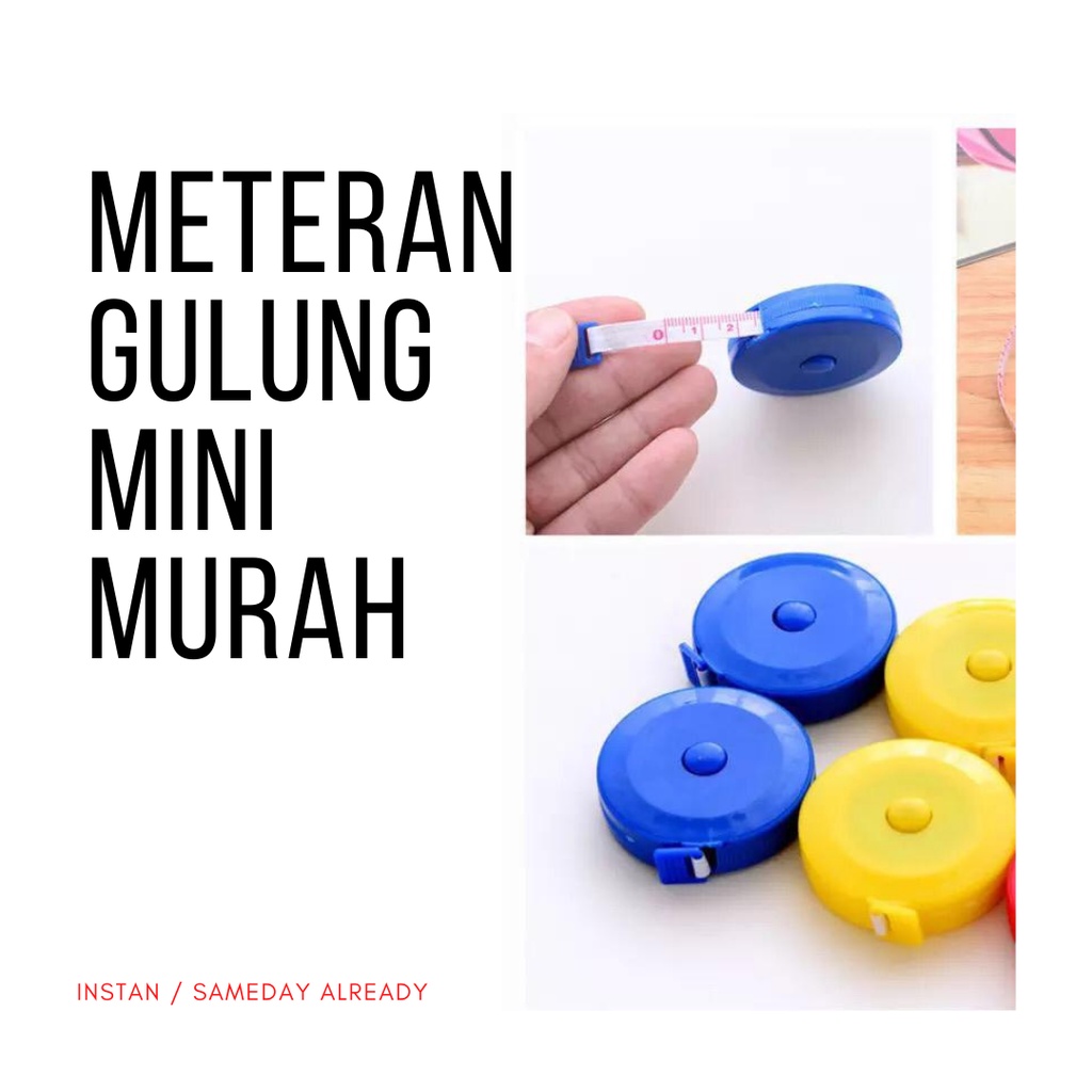 Jual Meteran Gulung Meteran Roll Mini Ukur Baju Bangunan | Shopee Indonesia