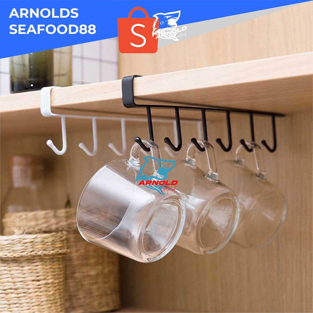 Jual Rak Gantungan / Rak Gantung Peralatan Dapur Besi Model Hook ...