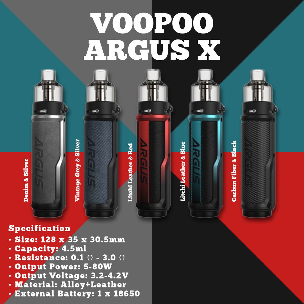Jual VOOPOO ARGUS X POD 80 W AUTHENTICS 100% / VOOPOO ARGUS X PODS 80 W ...