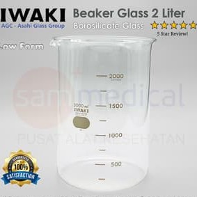 Jual Iwaki Pyrex Beaker Glass Low Form/ Gelas Kimia / Gelas Takar 2 ...