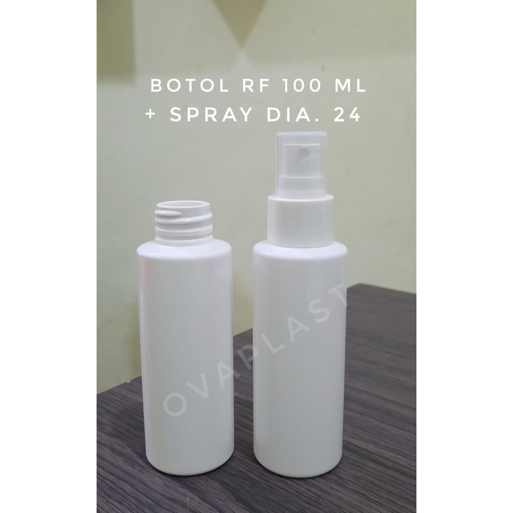 Jual Botol RF 100 ml Putih Tutup Spray Putih | Shopee Indonesia