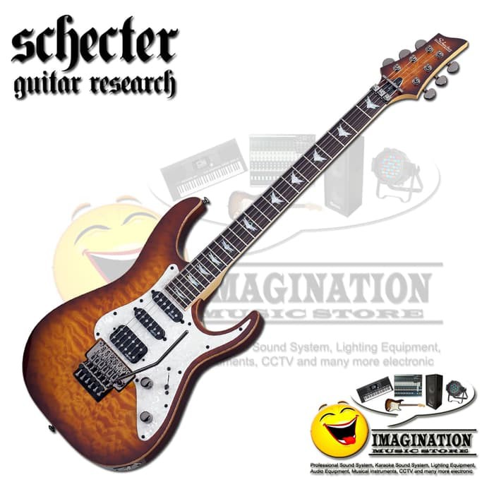 Jual Schecter Banshee-6 FR Extreme Vintage Sunburst | Shopee Indonesia