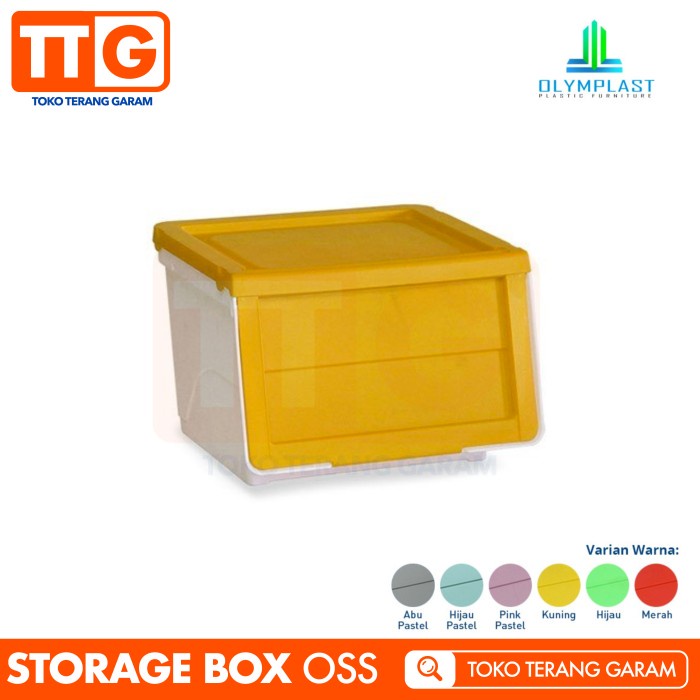 Jual OLYMPLAST STORAGE SOLUTION OSS PLASTIC CONTAINER BOX KOTAK RAK ...