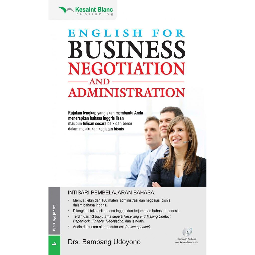 Jual BUKU BAHASA ENGLISH FOR BUSINESS NEGOTIATION AND ADMINISTRATION ...