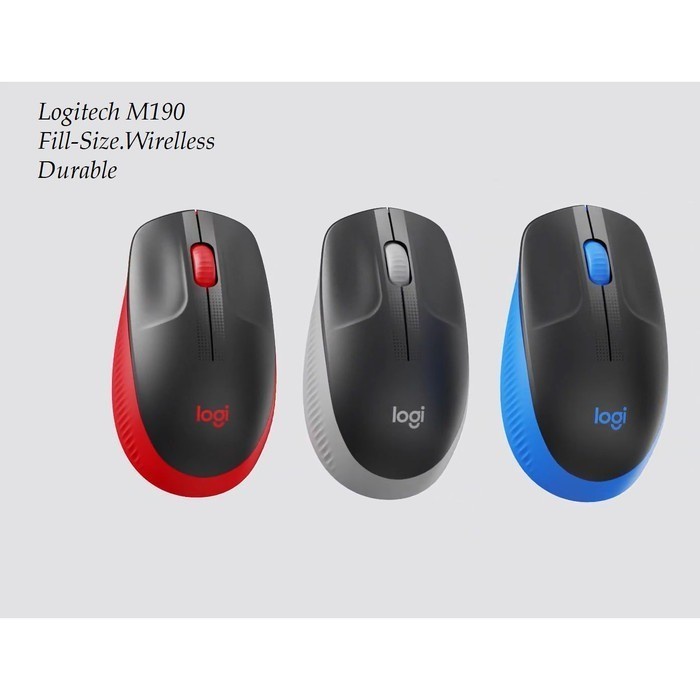 Jual Shopee Indonesia Logitech M190 Mouse Wireless Full Size | Shopee ...