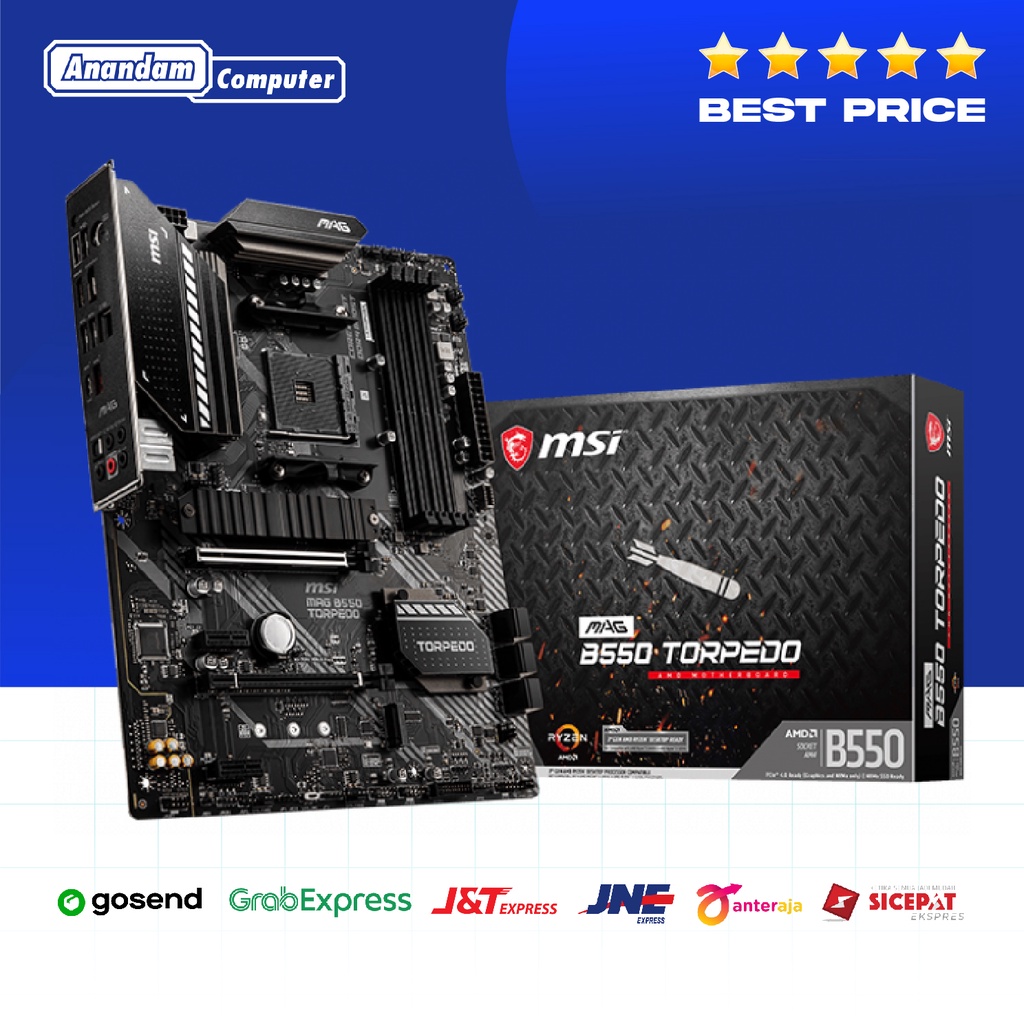 Jual MSI MAG B550 Torpedo (AM4, AMD Promontory B550, DDR4, USB3.2 ...