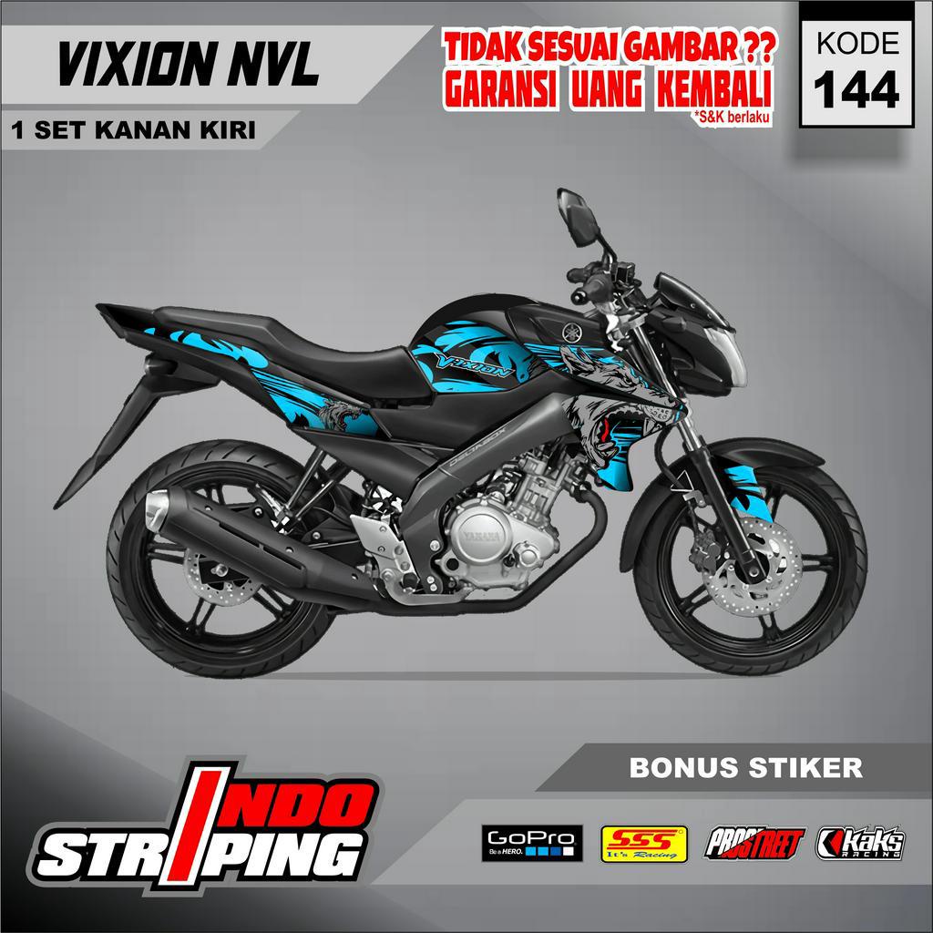 Jual Stiker Motor NVL - Striping Variasi Yamaha New Vixion Lightning V-ixion NVL Semi Full Body ...