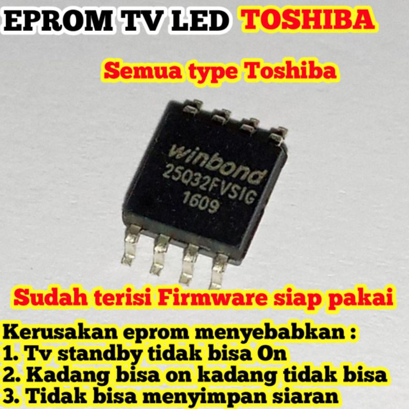 Jual ic eprom tv LED TOSHIBA siap pakai | Shopee Indonesia