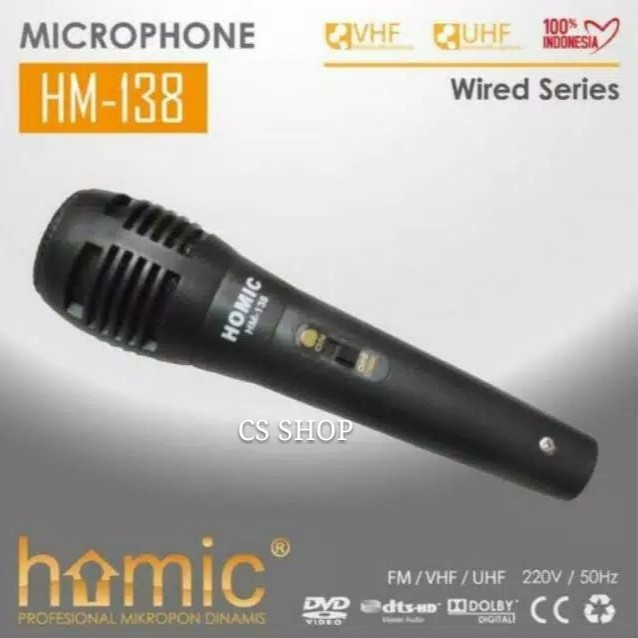 Jual MIC KARAOKE HOMIC/MICROPHONE SISTEM KABEL,HARGA SAHABAT DENGAN ...