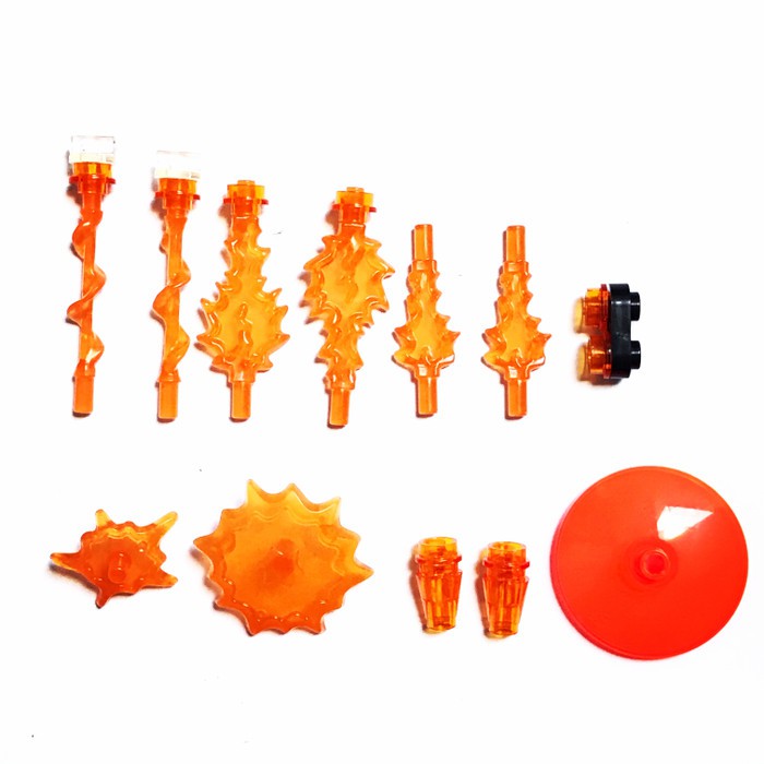 Jual LEGO Transparent Orange Power Bursts | Shopee Indonesia
