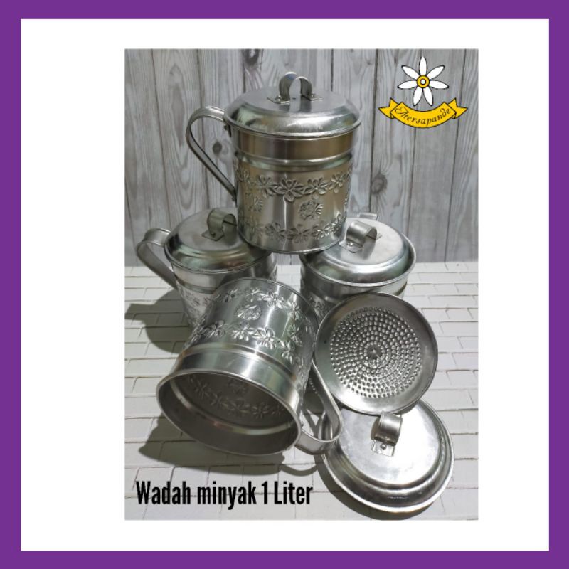 Jual Oil Pot wadah Minyak Alumunium - Wadah Minyak Jelantah | Shopee ...