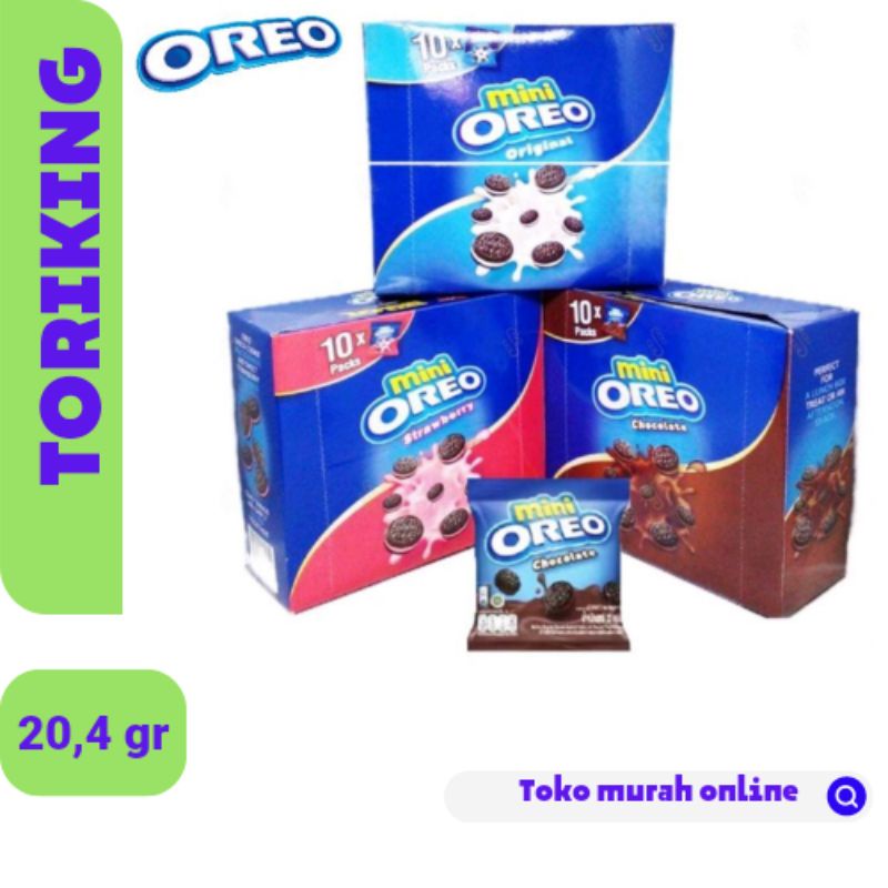 Jual MINI OREO RASA COKLAT, VANILA DAN STRAWBERRY 20,4gram | Shopee ...