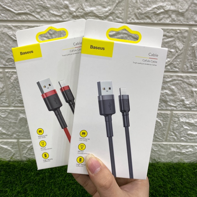 Jual Cable Baseus Iphone Lightning Cafule 2,4A 2M / 1.5 1M Fast ...