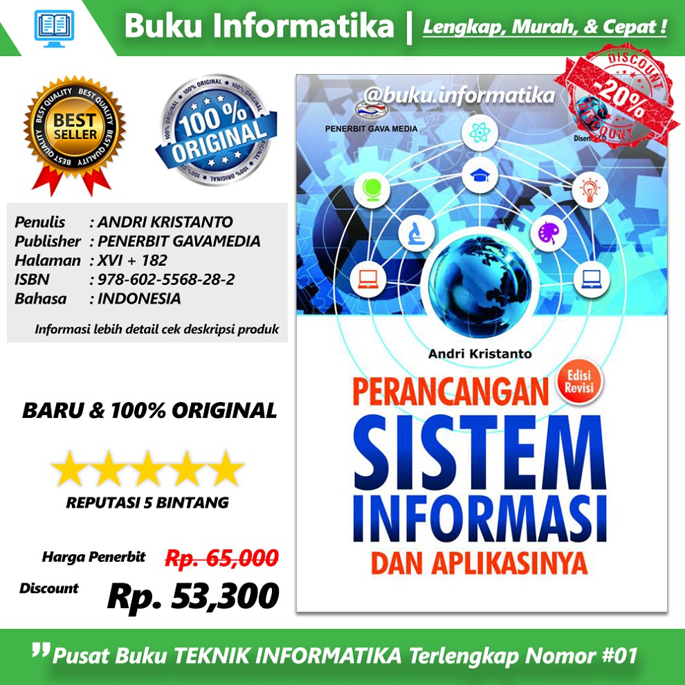 Jual BUKU PERANCANGAN SISTEM INFORMASI DAN APLIKASINYA - EDISI REVISI | Shopee Indonesia