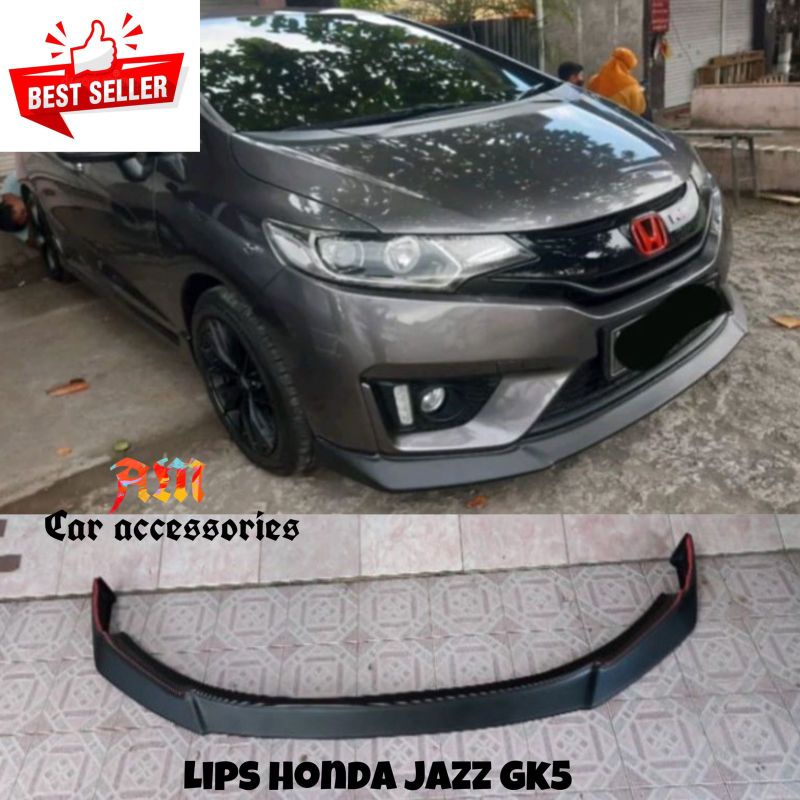 Jual Front Lips Winglet Sayap Bumper Bemper Depan Honda Jazz GK5 2014 - 2017 dan facelift 2018 ...