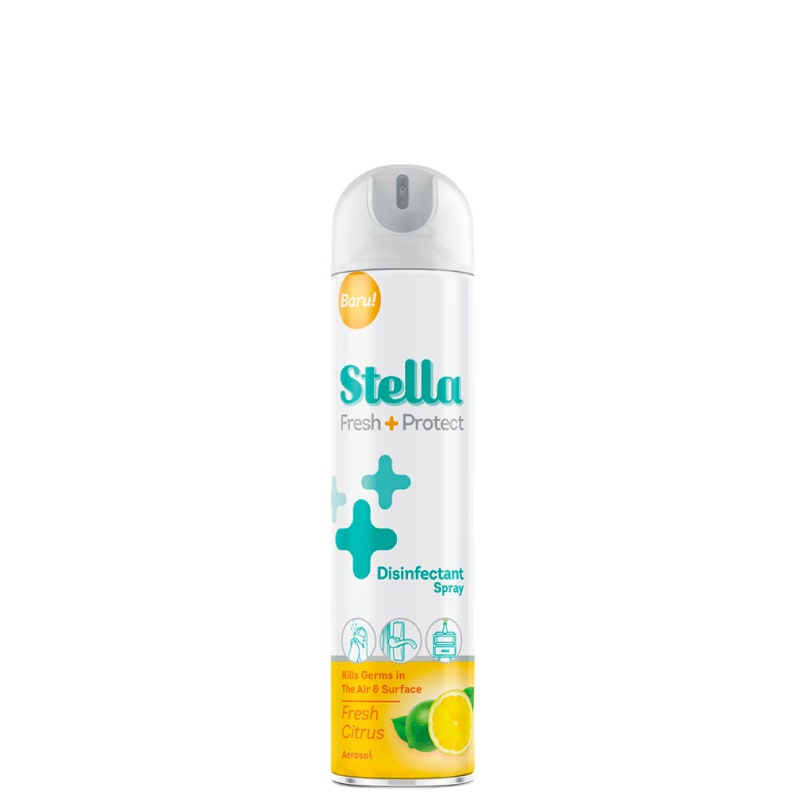 Jual Stella Disinfectant Spray Fresh & Protect Aerosol Fresh Citrus 300 ...