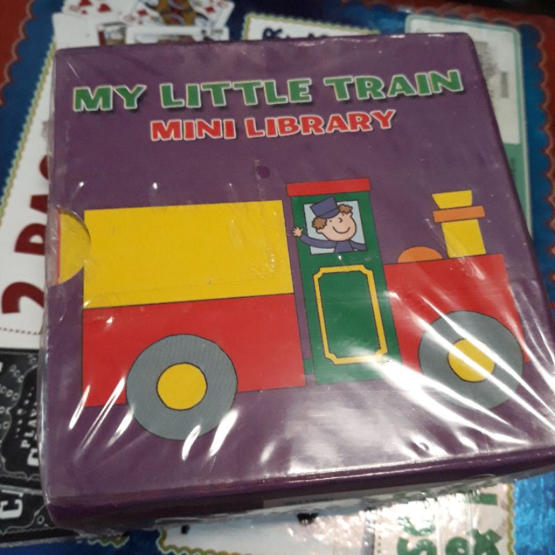 Jual 6in1 Board Book Mini Library My ABC Little Train Alphabet A B C ...