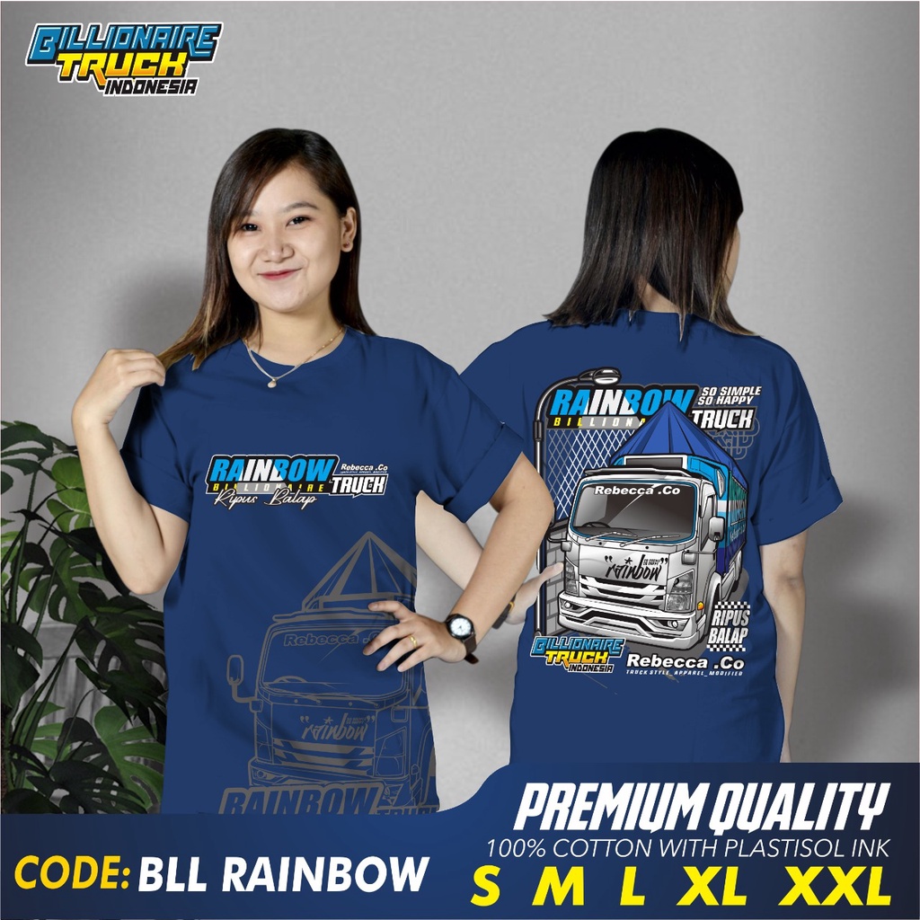 Jual Kaos Truk Rainbow Rebecca Baju Gambar Truck Giga Baju Truk Oleng ...