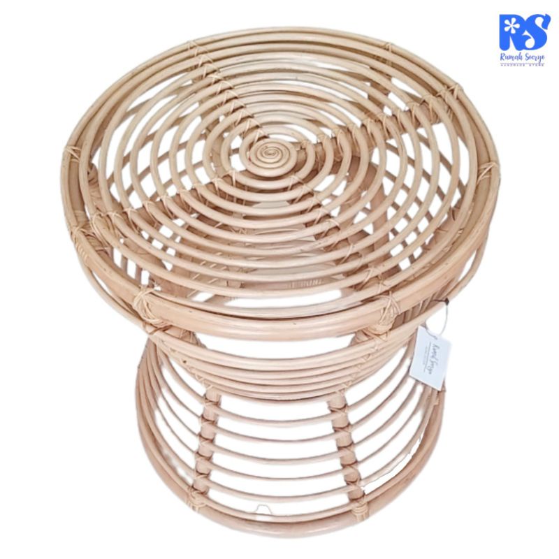 Jual Meja Rotan C - Round Table Minimalis | Shopee Indonesia