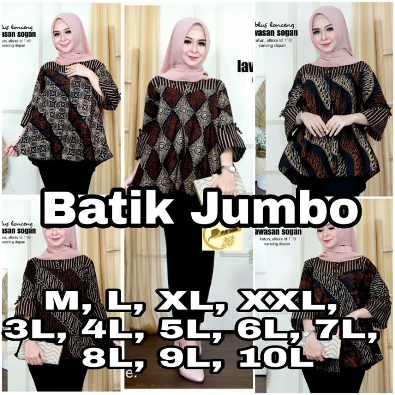 Jual Batik jumbo BIG SIZE JUMBO XXL XXXL 3L 4L 5L MURAH BATIK JUMBO ...