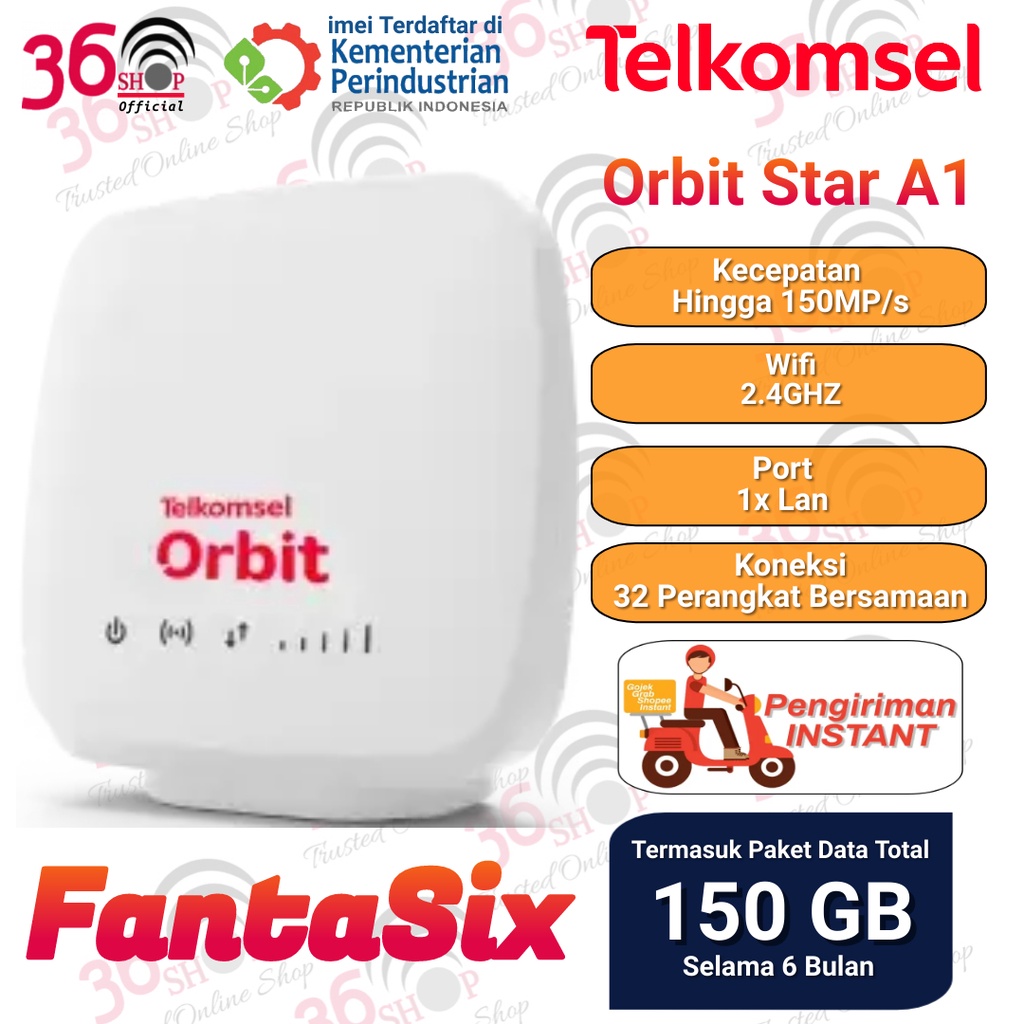 Jual Telkomsel Orbit Star A1 Modem Router 4G WiFi High Speed | Shopee ...