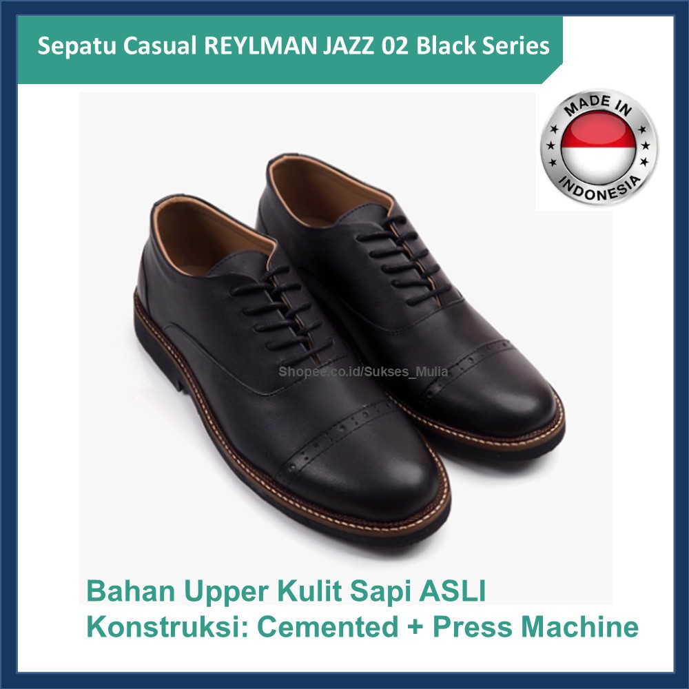 Jual Sepatu Kulit Pria Branded Casual Merk Terkenal Bandung REYLMAN ...