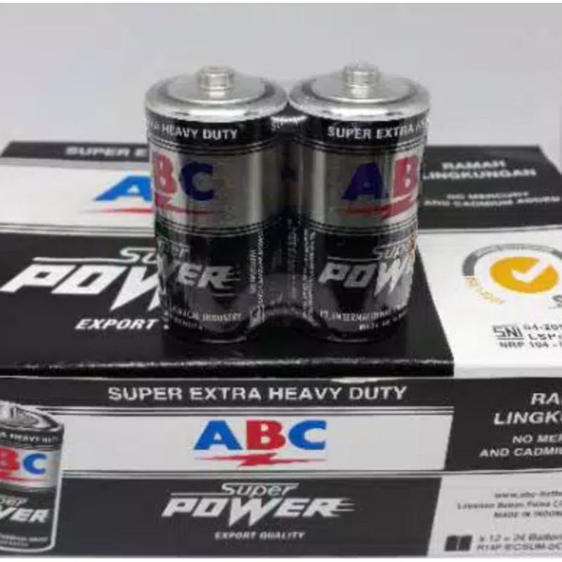 Jual Baterai ABC Size C R14 - Batre ABC Super Power Type C - 1 pack ...