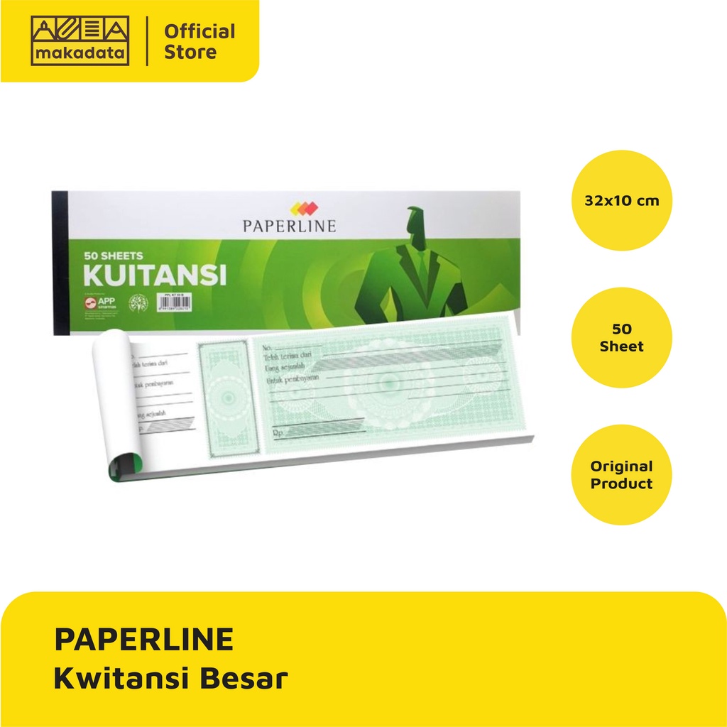 Jual BUKU KWITANSI KUITANSI PAPERLINE BESAR | Shopee Indonesia