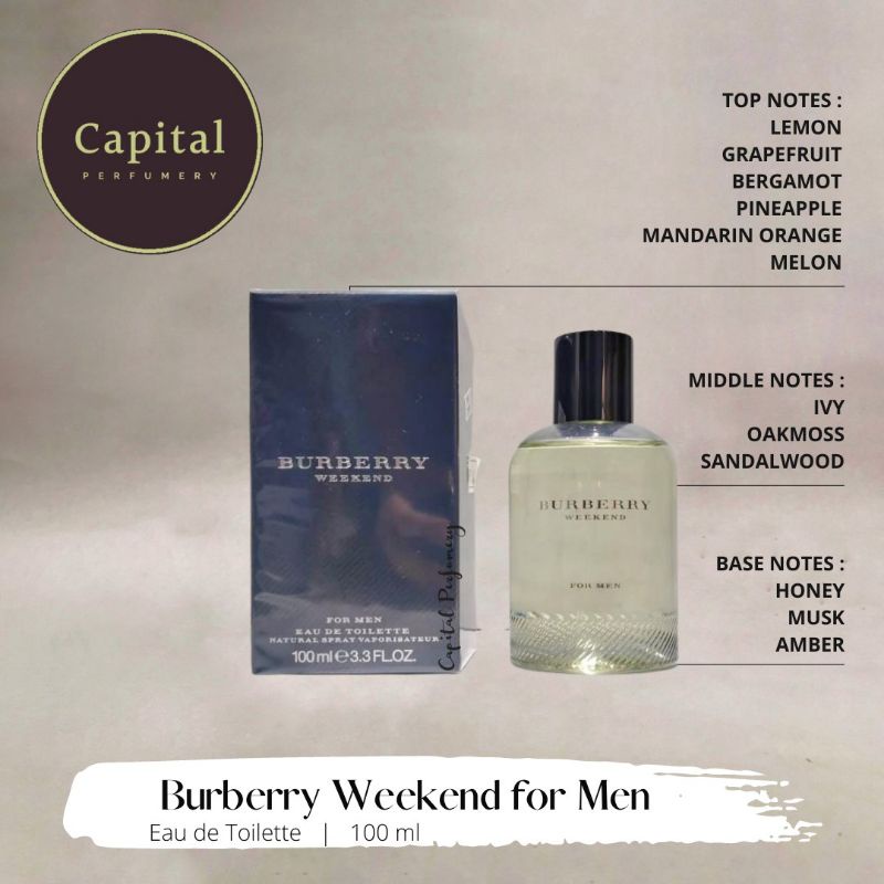 Jual Burberry Weekend For Men Edt 100 ml | Shopee Indonesia