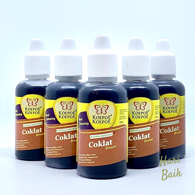 Jual Pewarna Makanan Koepoe Koepoe / Pasta Cair Coklat 30ml | Shopee ...