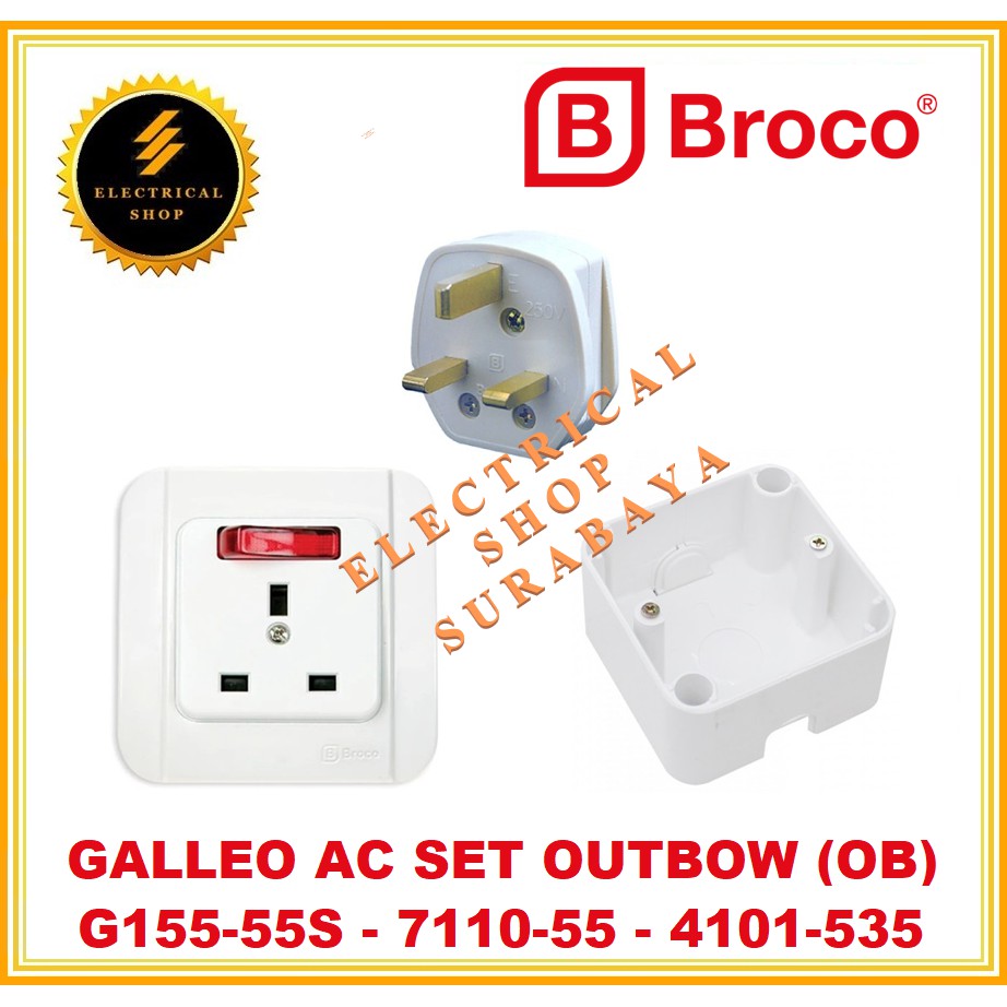 Jual BROCO GALLEO AC SET KOMPLIT PUTIH OB (TERSEDIA HARGA GROSIR ...