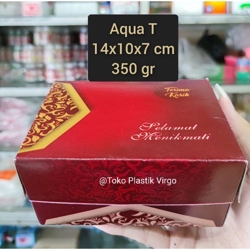 Jual Box / Kardus / Dus Snack Kue Makanan 14x10x7 cm - Aqua T Batik ...