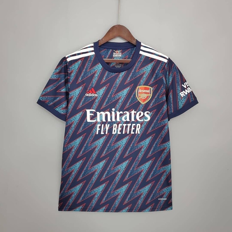 Jual Jersey Baju Bola Arsenal 3rd 2021/2022 Go Impor Premium | Shopee ...