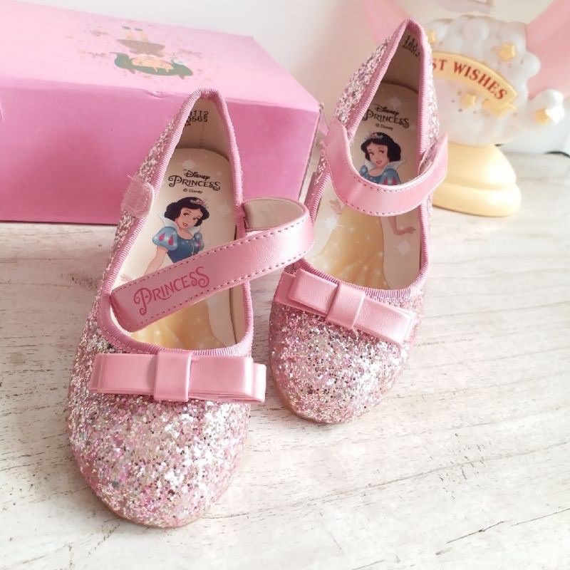 Jual sepatu pesta anak perempuan nyala princess lampu LED disney ...