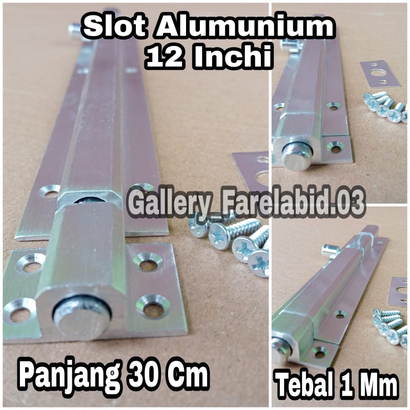 Jual Grendel Alumunium Tebal 14 Inchi Slot Pintu Rumah Kupu Tarung 12 ...