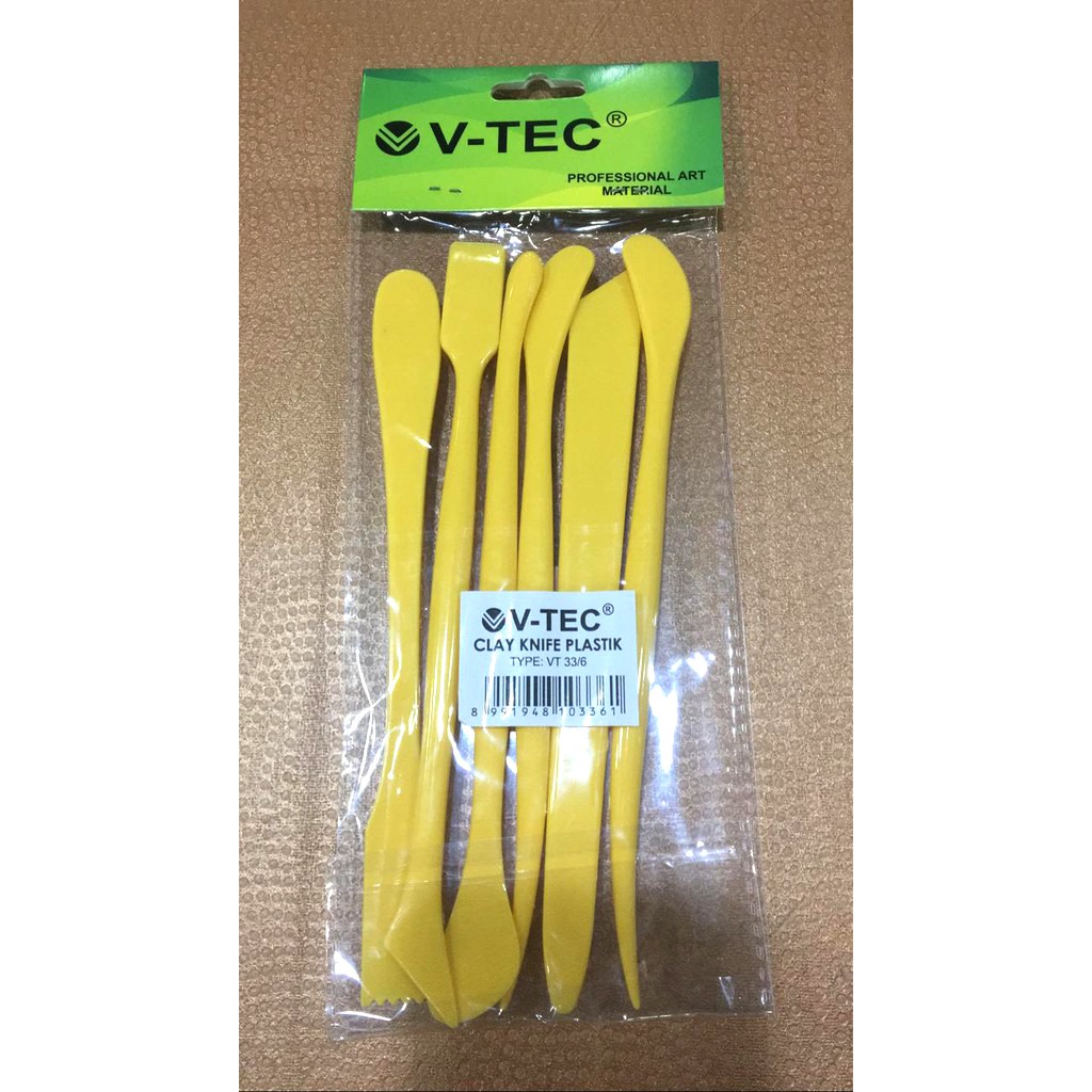 Jual Alat butsir Alat ukir Clay knife Plastik VT33/6 | Shopee Indonesia